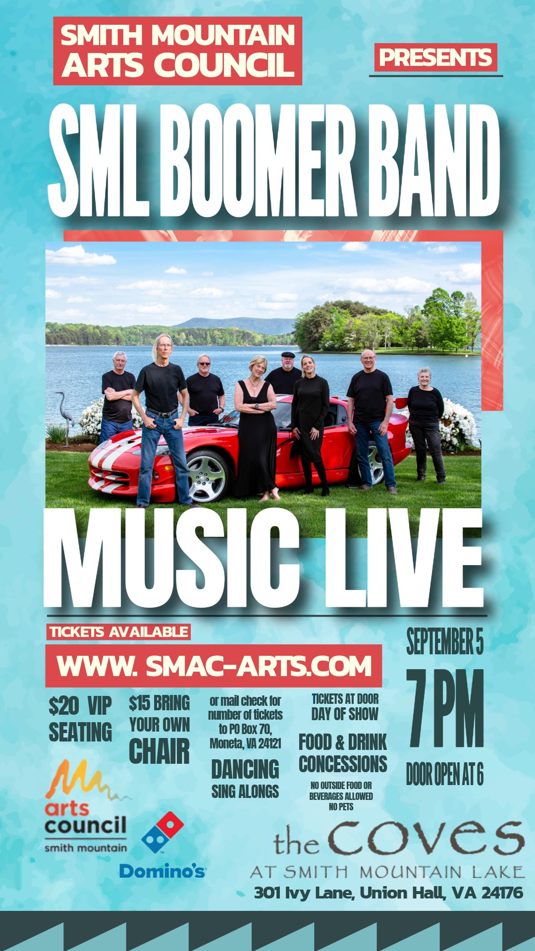 SML Boomer Band 2025-09-05 - Smith Mountain Arts Council